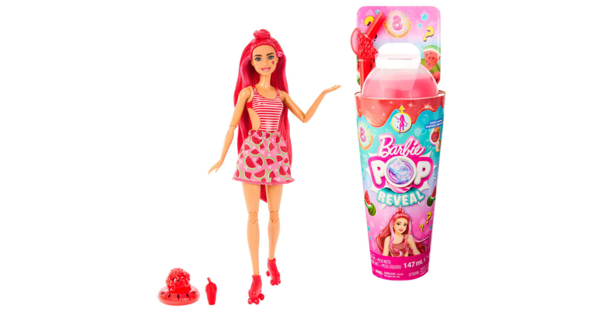 Kukla Mattel Barbie Pop! Reveal Juicy Fruit Watermelon HNW43, 27 sm, 3 yaş+