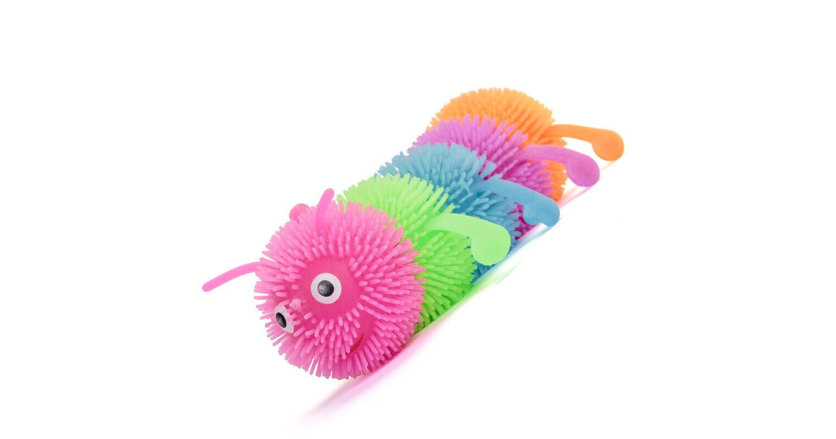 Antistress oyuncaq One for Fun Flashing Squashy Caterpillar, 5+ yaş, 1 ...